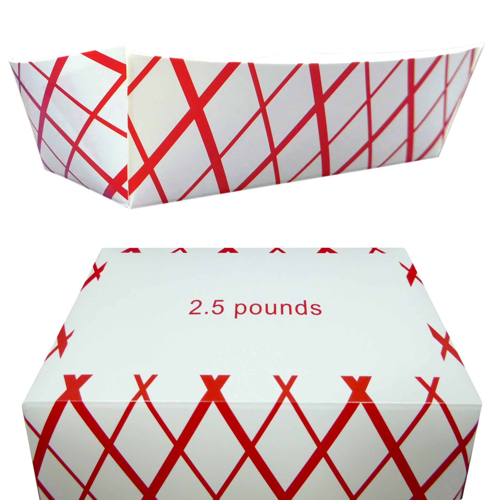 Heavy Duty Paper Food Trays Count 2.5 lb Capacity Parties Events, All ...
